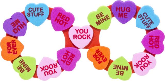 Conversation Heart Glasses | Party City