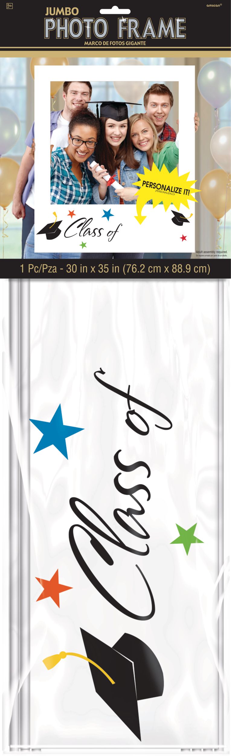 "Class of…" DIY Customizable Photo Frame Scene Setter Background, White ...
