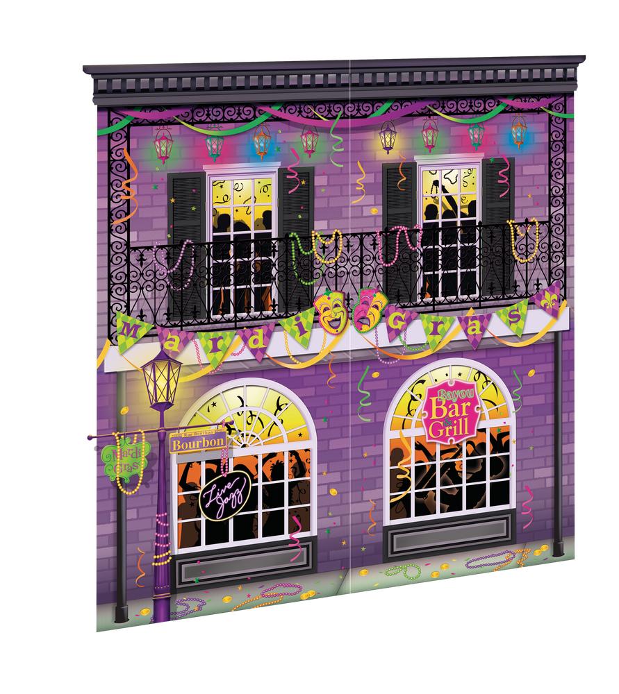 Mardi Gras Scene Setters, 2-pc | Party City