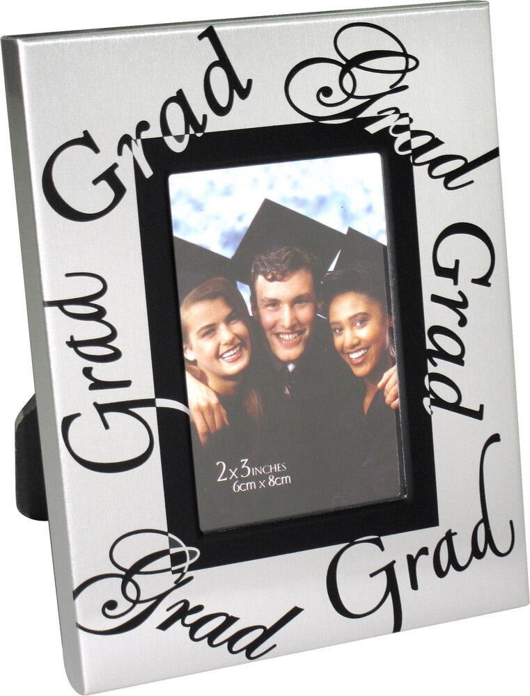 Mini Graduation Photo Frame, Silver | Party City