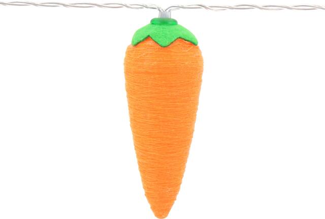 Carrot LED Light Up Strings Light Hanging Decoration, Orange, 3.5-ft, 8 ... Carrot LED Light Up Strings Light Hanging Decoration, Orange, 3.5-ft, 8 ...