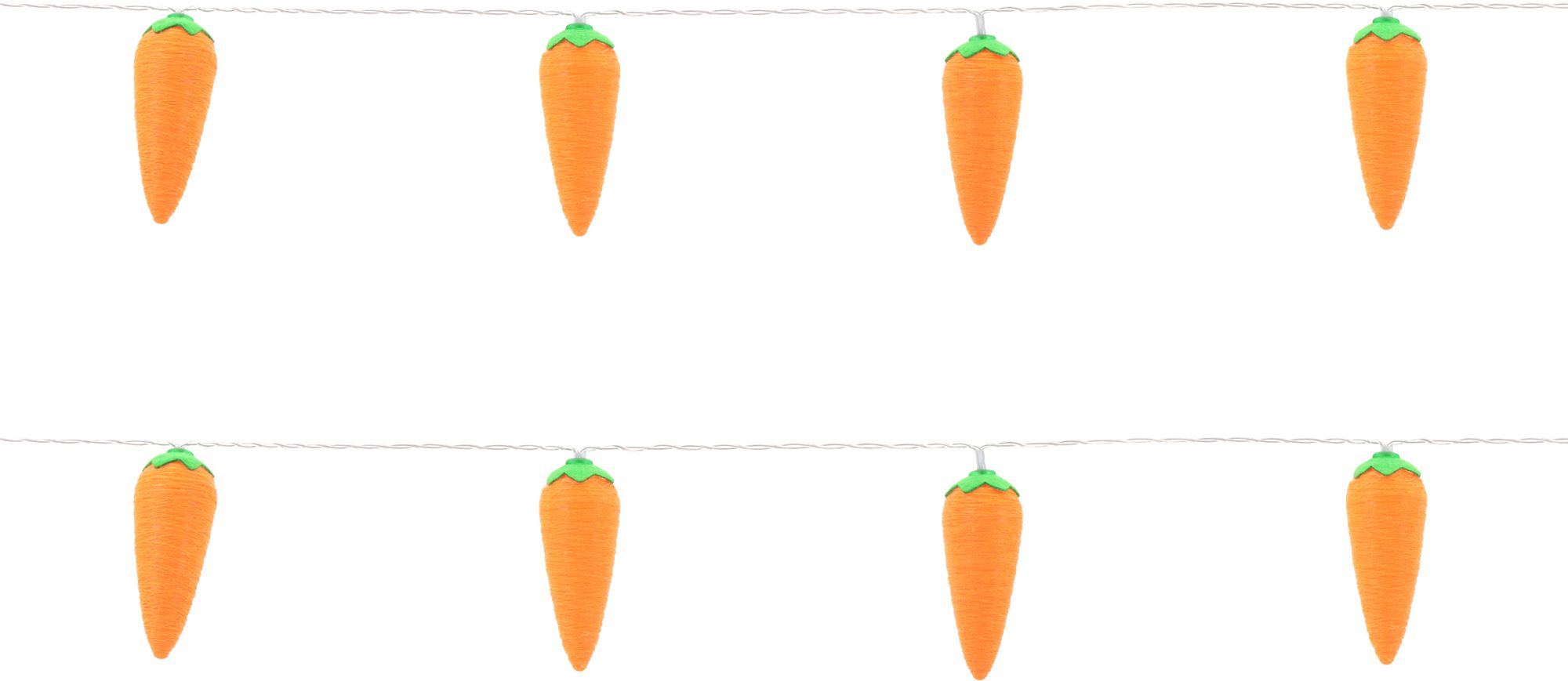 Carrot LED Light Up Strings Light Hanging Decoration, Orange, 3.5-ft, 8 ...