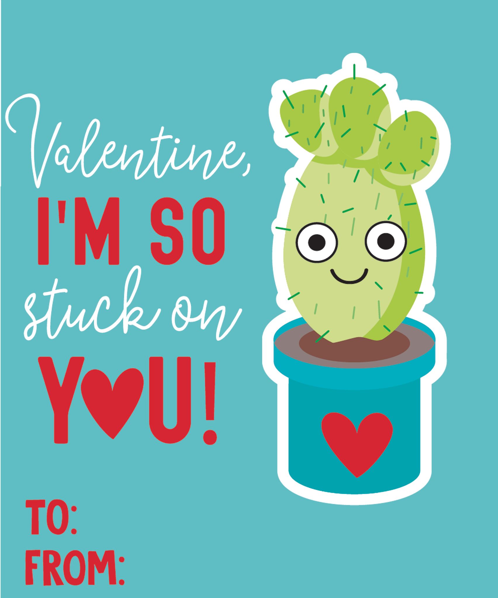 Cactus Valentine Exchange Cards with Favours, 6-pk | Party City
