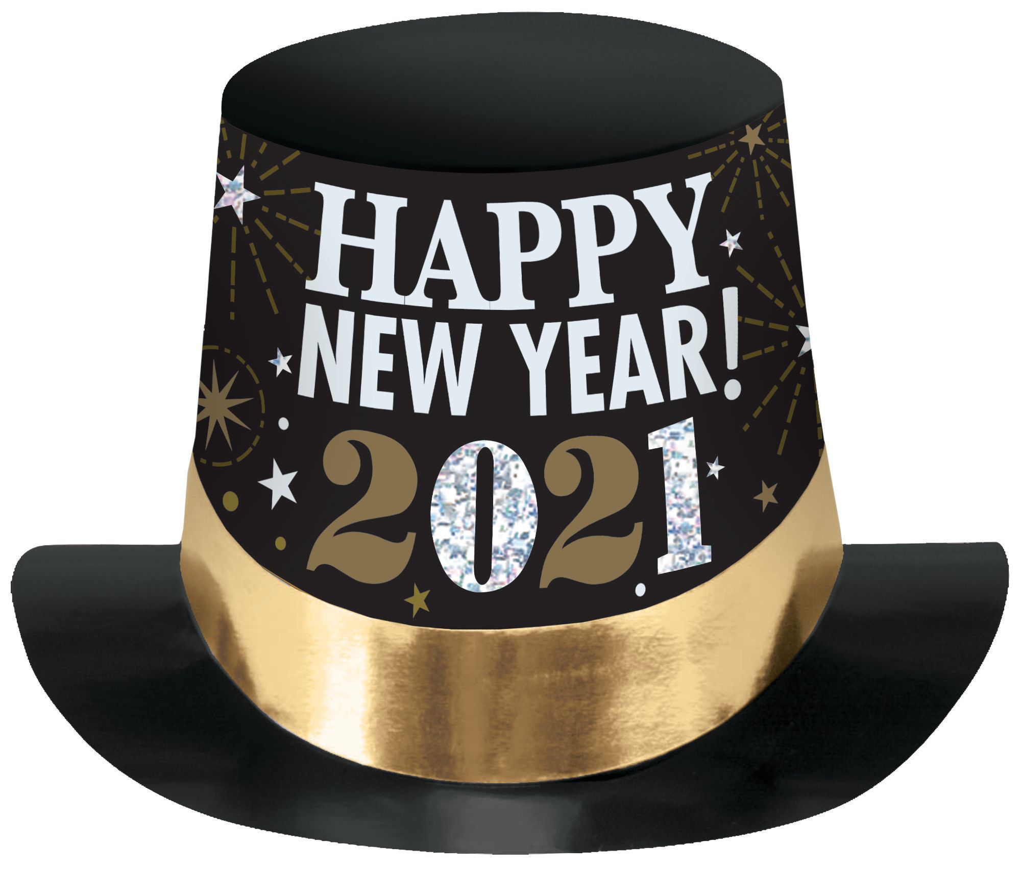 2021 Happy New Year Top Hat | Party City