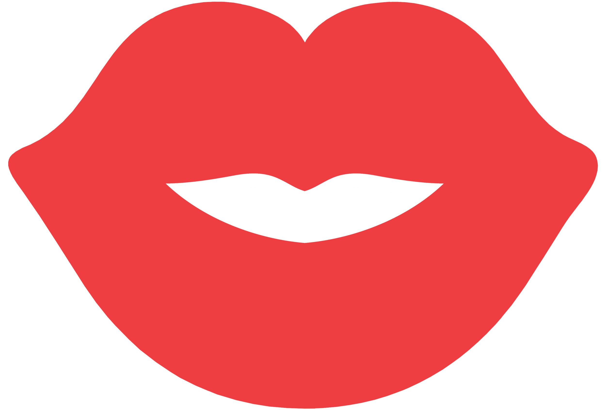 Lip Table & Wall Cutout Decoration, Red, 23-in, for Valentine's Day ...