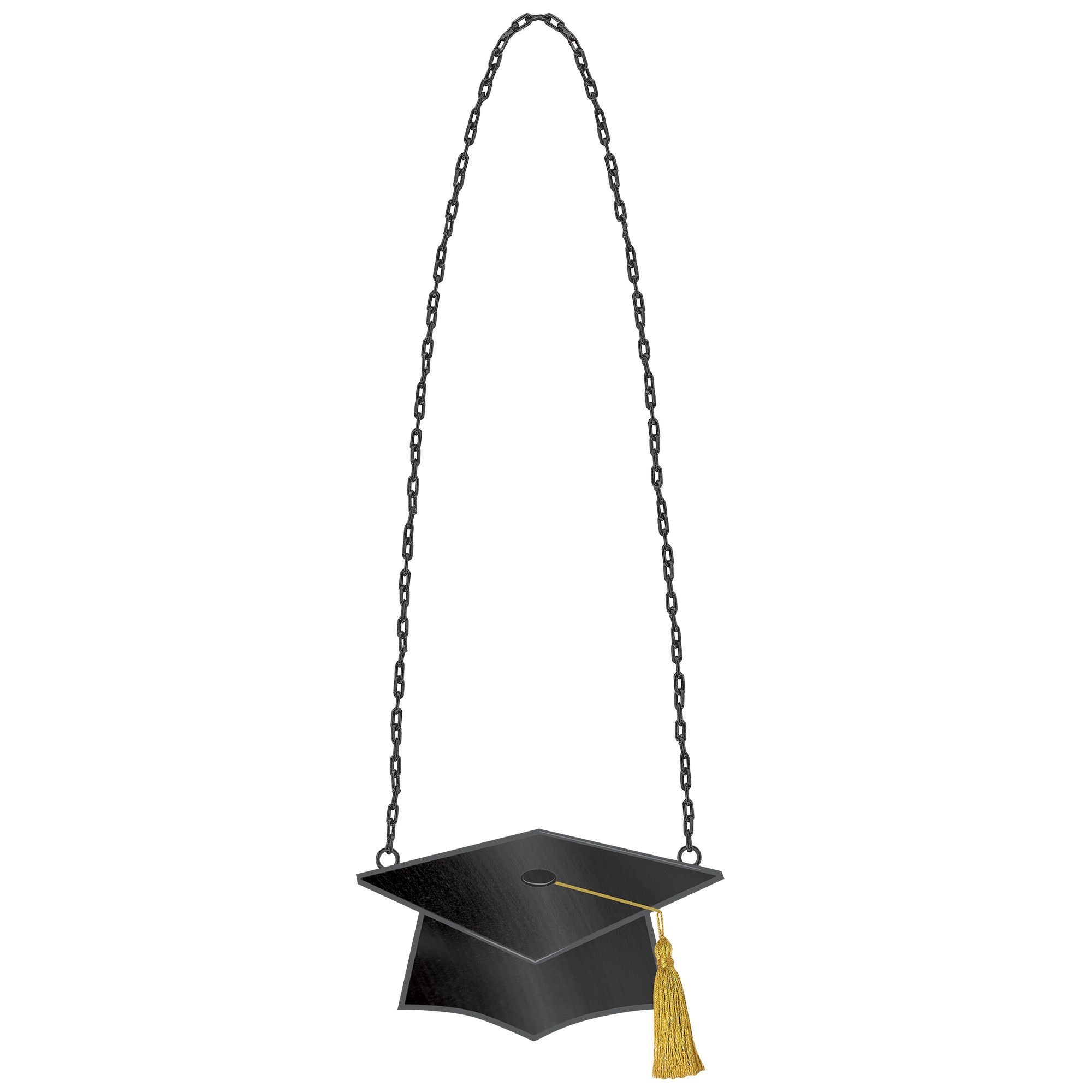 Graduation Cap Charm Necklace, Black/Gold | Canadian Tire
